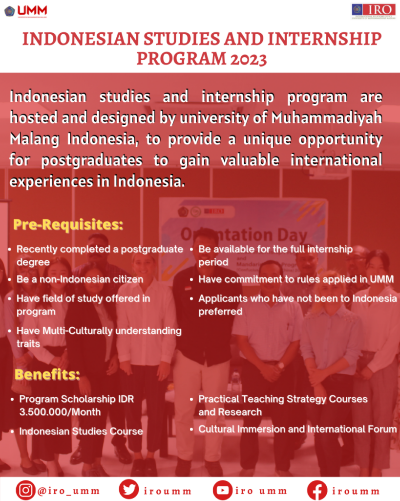 Internship Program - International Relations Office UMM